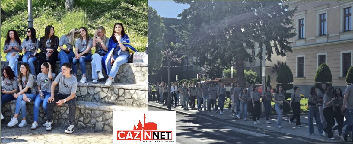 Cazin danas u bojama mladosti: 493 maturanta prošetala gradom u čast trinaeste gradske ...