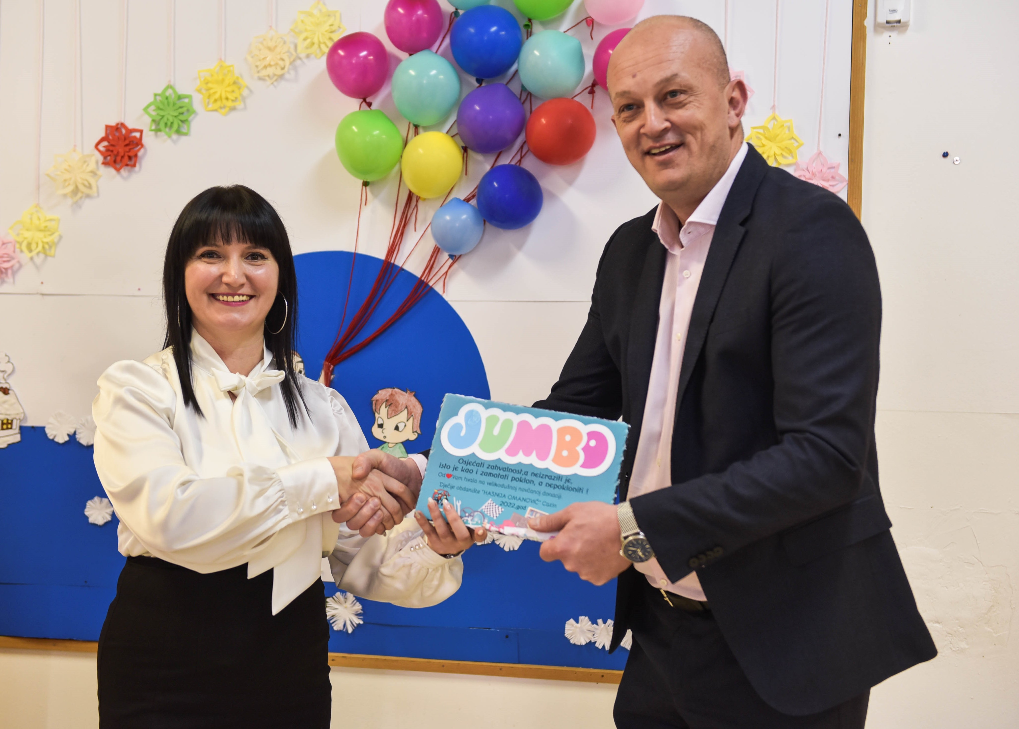 Jumbo uručio donaciju JU dječije obdanište „Hasnija Omanović“ u Cazinu