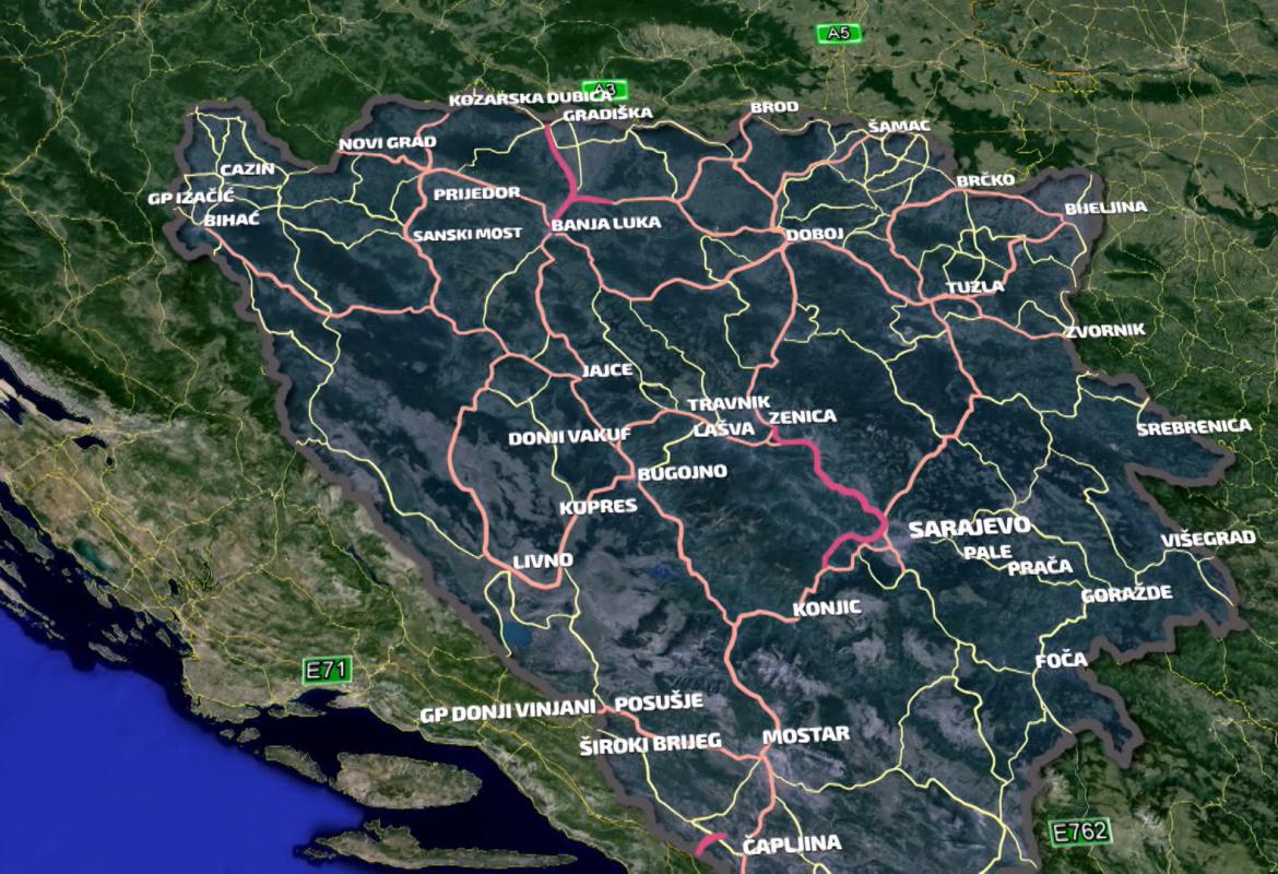 Kuda vode autoputevi u BiH