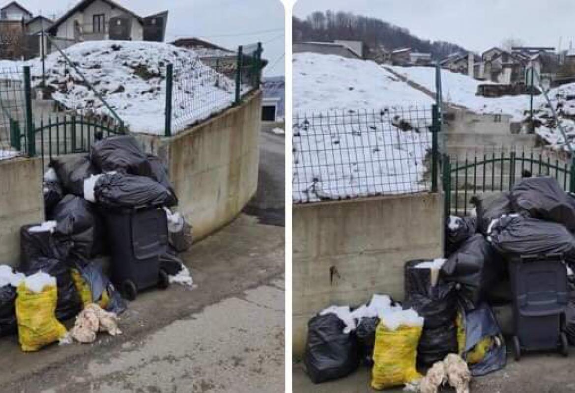 Sramne slike smeća odloženog na ulazu u mezarje u Bosanskoj Otoci