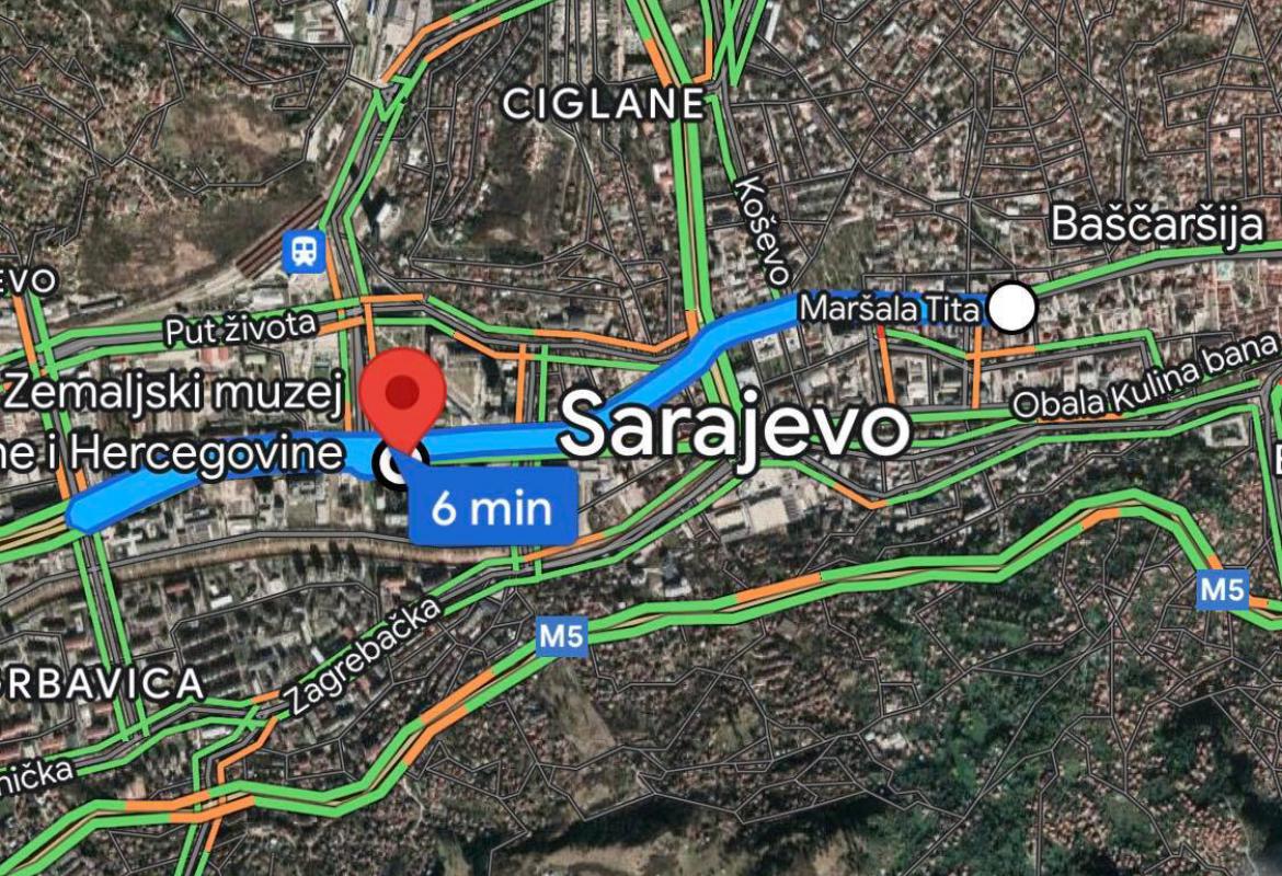Ovo je mapa i popis ulica u Sarajevu koje će danas od 12 do 21 sat biti ...
