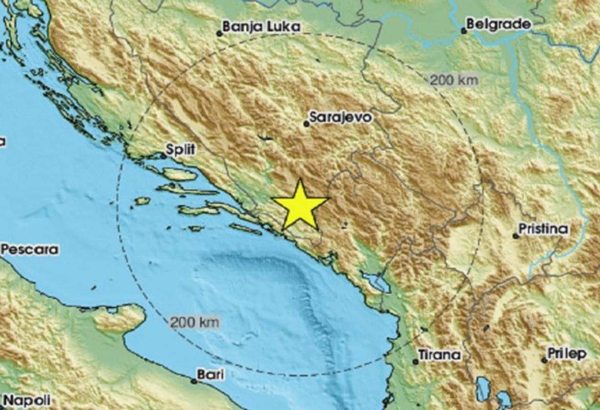 Potres u BiH od 3.8 po Richteru, osjetio se i u Hrvatskoj
