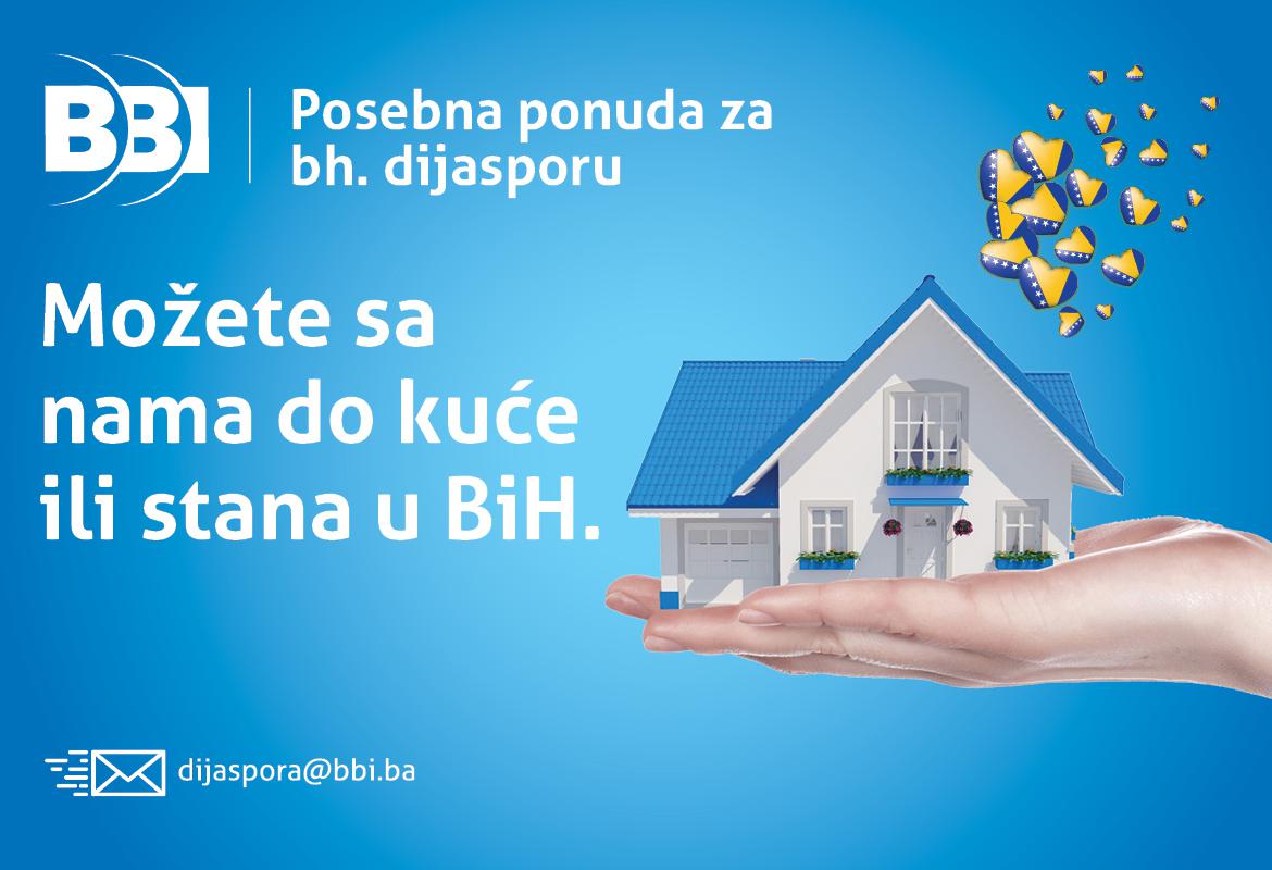 Možete sa nama do kuće ili stana u Bosni i Hercegovini