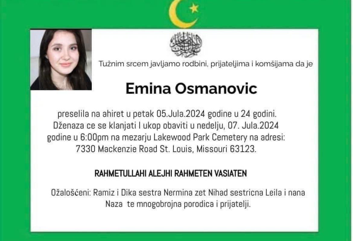 Na Ahiret preselila Emina Osmanović