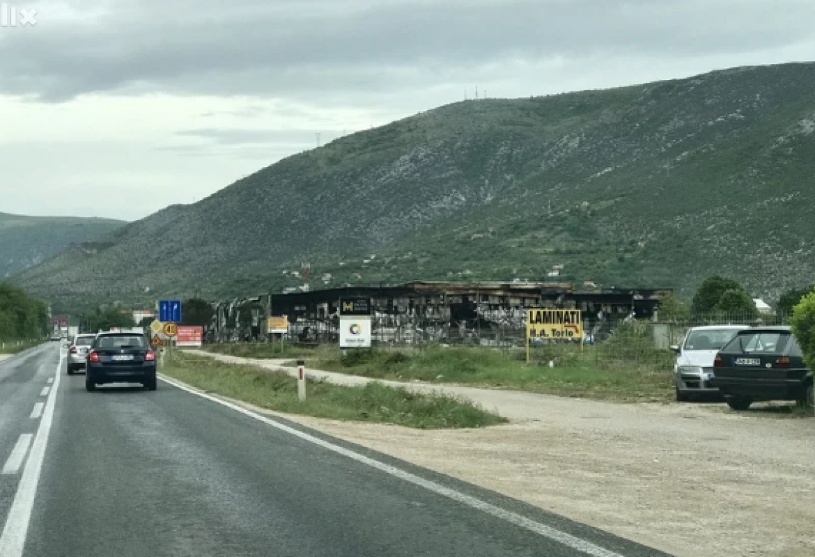 Mostarski Bingo izgorio zbog kvara na produžnom kablu